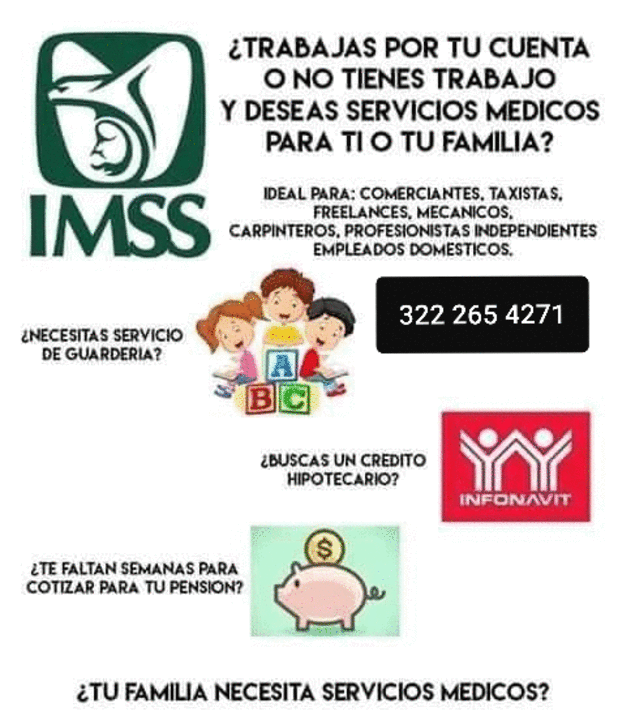 Mano a Mano - ALTA IMSS, AFORE, PENSIONES, INFONAVIT, GUARDERIAS.